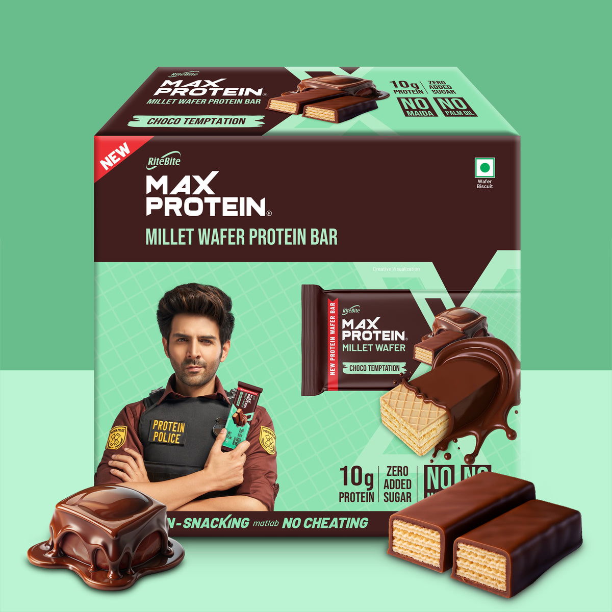 Millet Wafer Protein Bar - Choco Temptation – RiteBite Max Protein