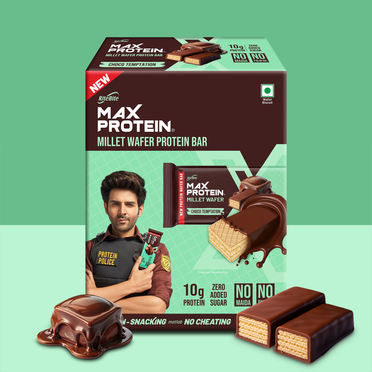 Millet Wafer Protein Bar - Choco Temptation – RiteBite Max Protein