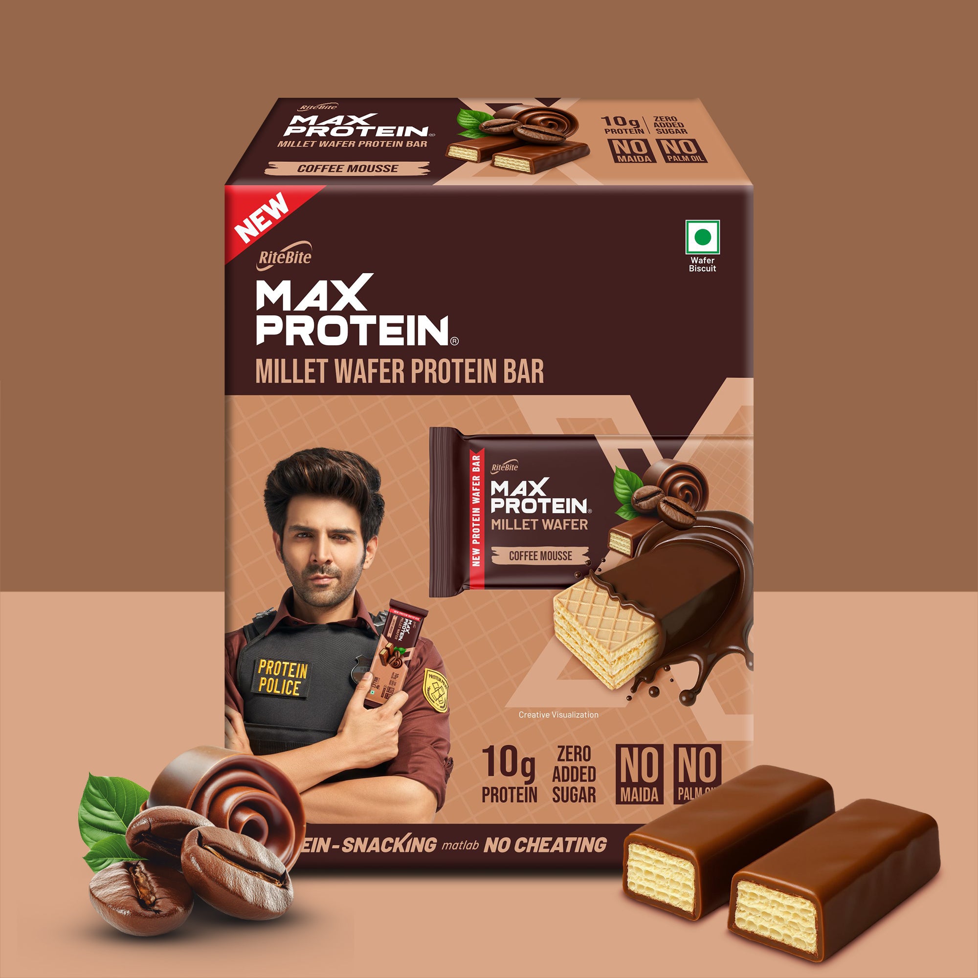 Millet Wafer Protein Bar - Coffee Mousse – RiteBite Max Protein