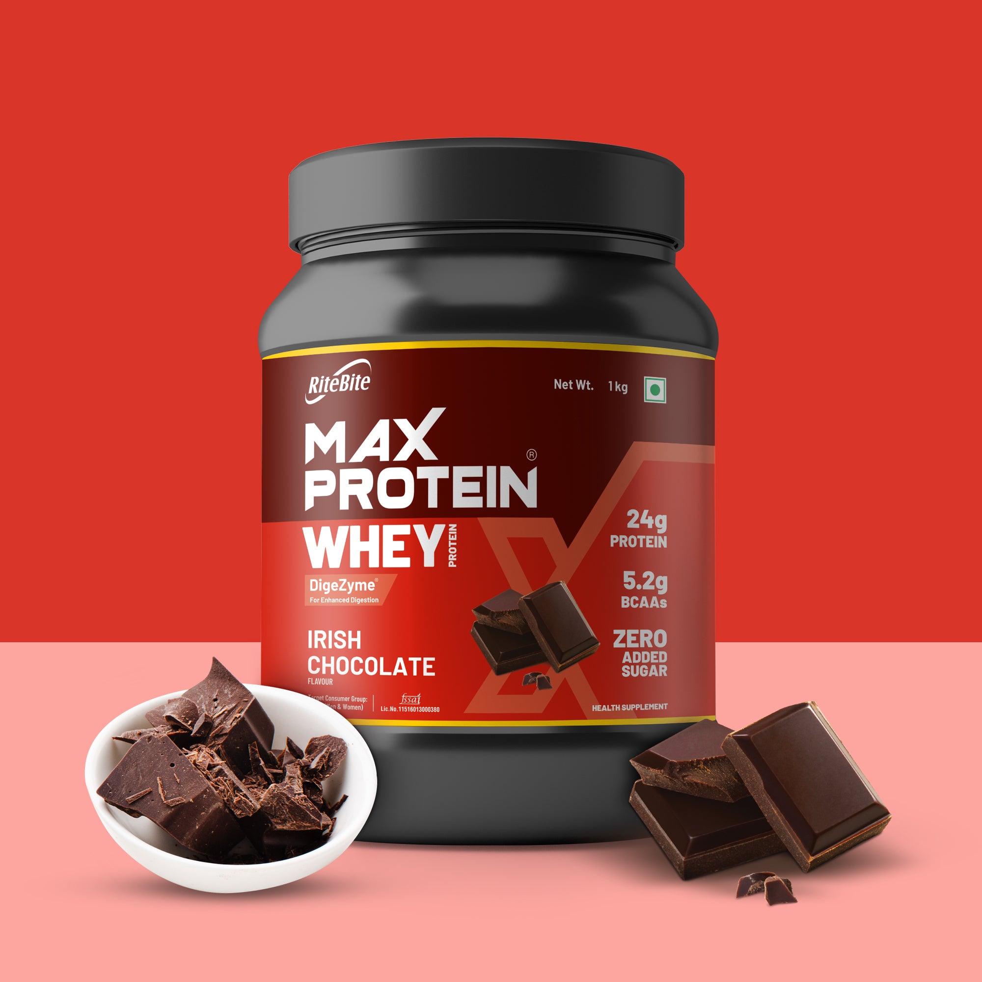 Max Protein Whey Protein - Irish Chocolate – RiteBite Max Protein
