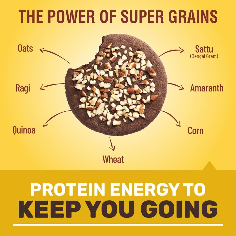 Max Protein Cookies Choco Almond (Pack of 12) 720g | Zero Added Sugar ...