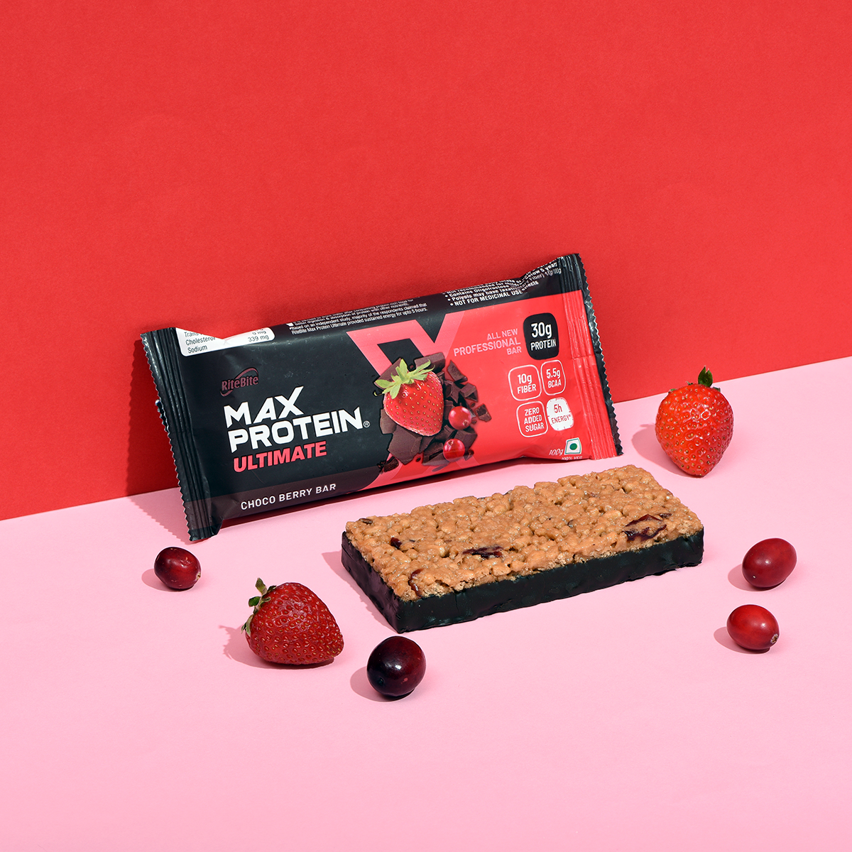 Max Protein Ultimate Choco Berry Protein Bar 30g | High Protein Snacks ...